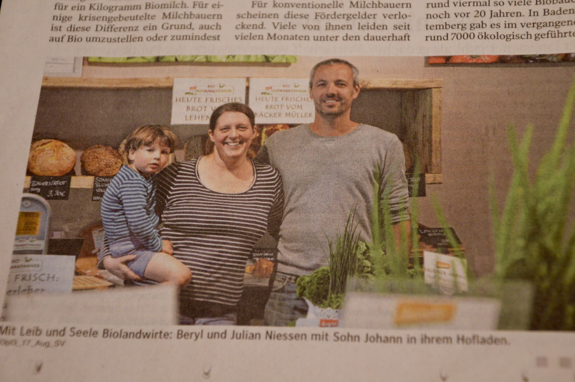 Hof Marktanner in der Schwäbischen Zeitung » Hof Marktanner